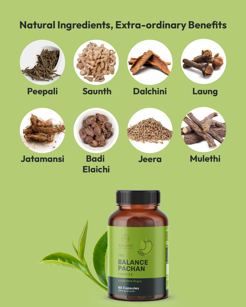 Balance Pachan Capsules | Ayurvedic Digestion & Bloating Relief ...